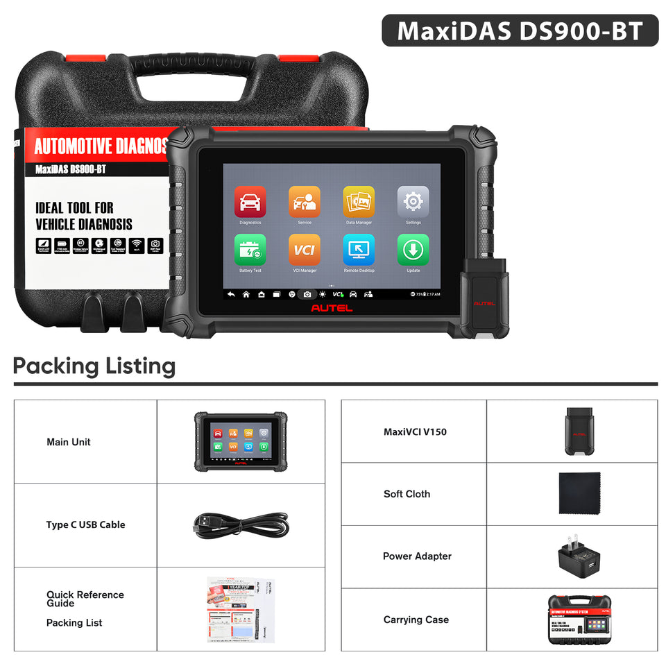 Buy: Autel MaxiDAS DS900-BT Diagnostic Scanner Newly Released 2025 ...
