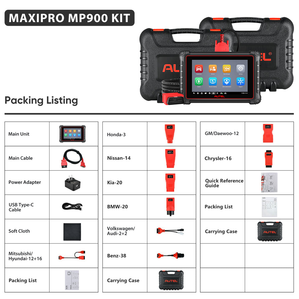 Buy: Autel MaxiPro MP900 Kit Diagnostic Scanner Newly Released 2024 – Autel.com